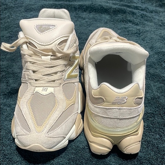 New Balance | Shoes | New Balance Cream And Tan Sneakers | Poshmark